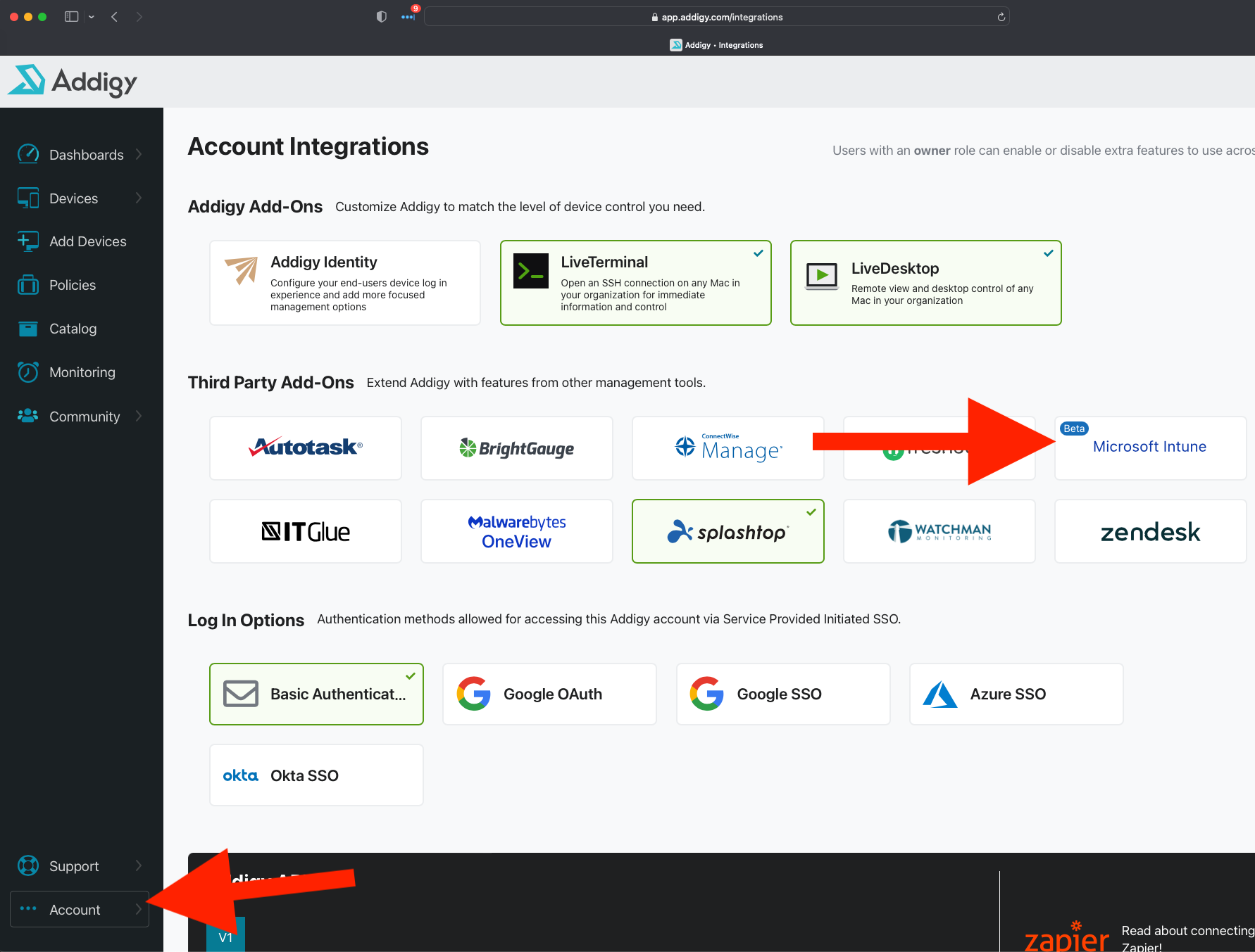 Microsoft Conditional Access via Partner compliance management – Addigy