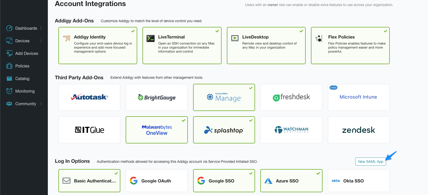 Configuring OneLogin with Addigy as a Custom SAML App – Addigy