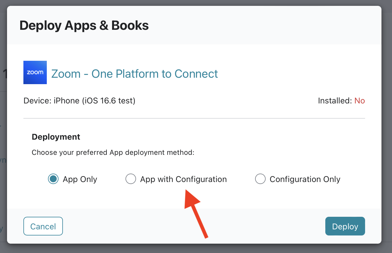 Managed App Configuration – Addigy