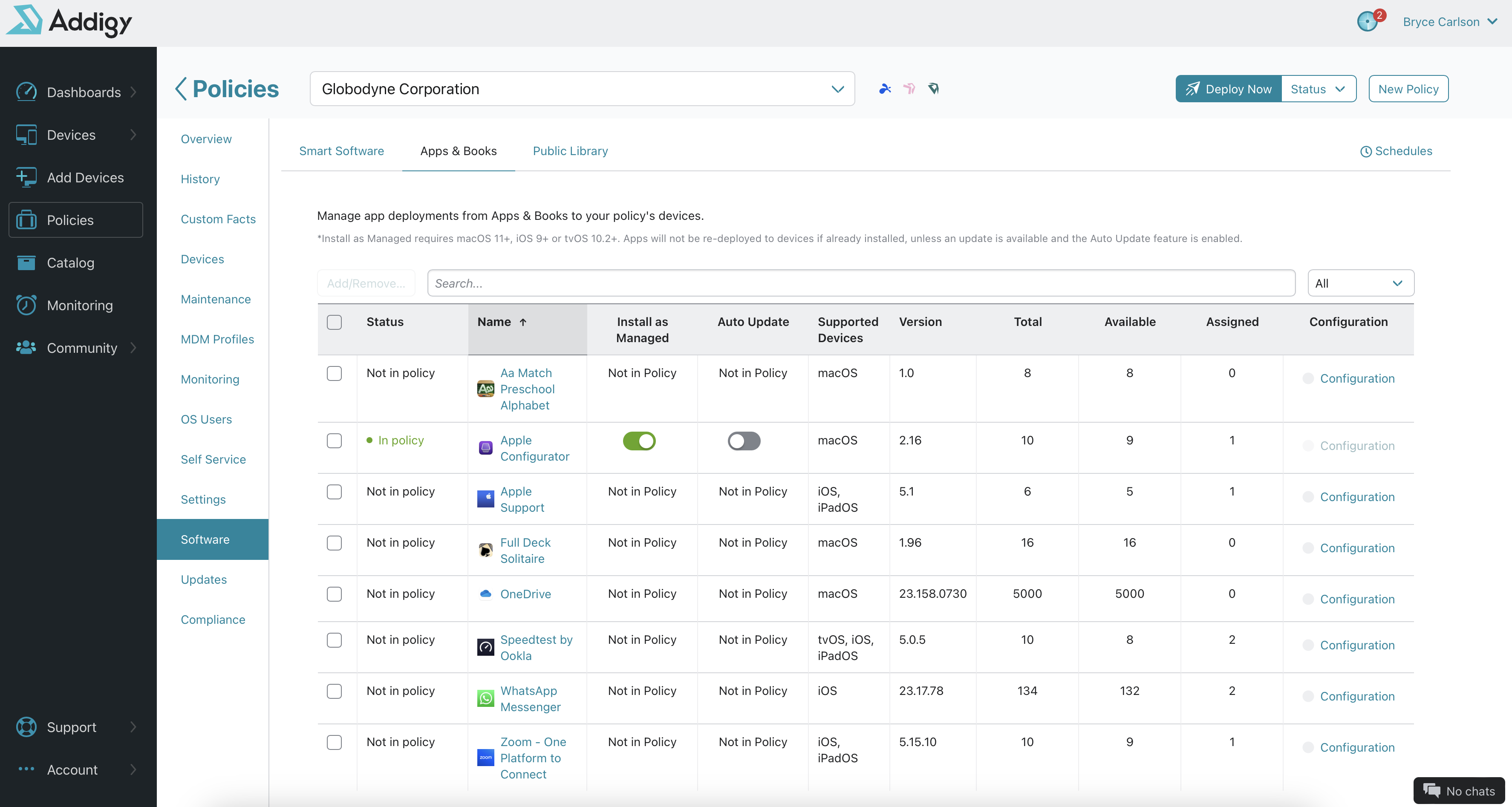 Managed App Configuration – Addigy