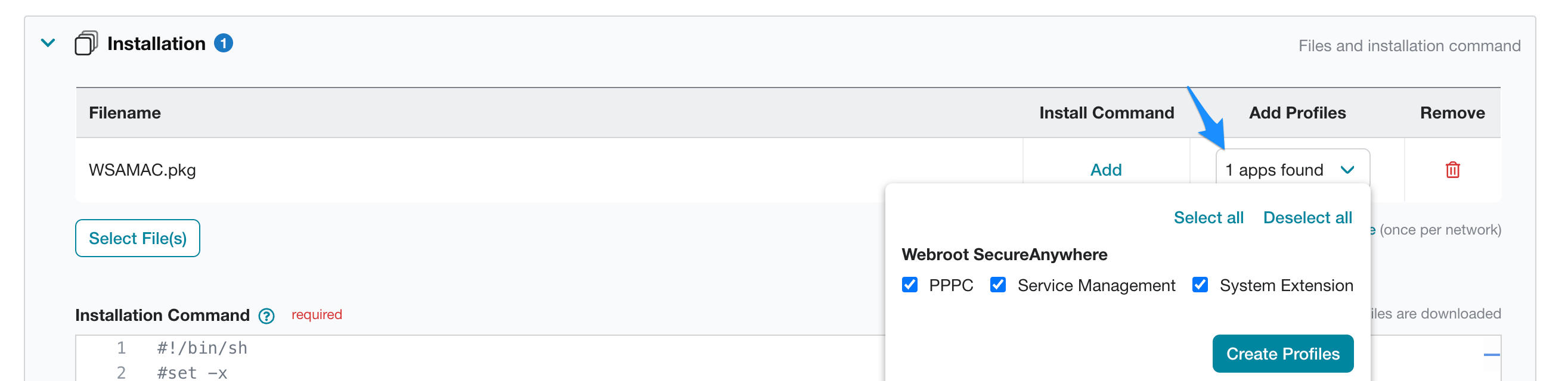 Installing Webroot via Addigy – Addigy