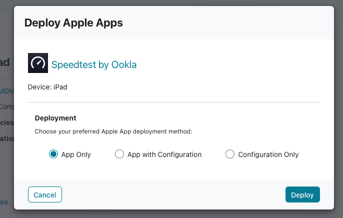 Managed App Configuration – Addigy