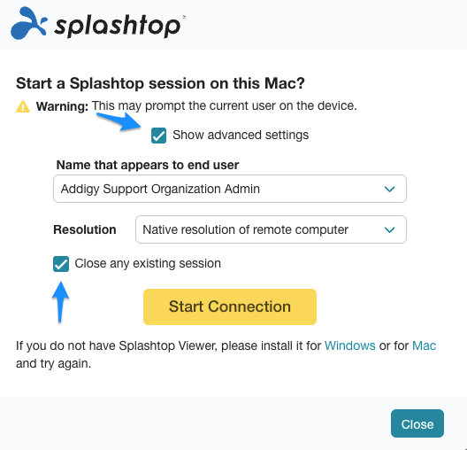 FAQ: Troubleshooting Splashtop – Addigy