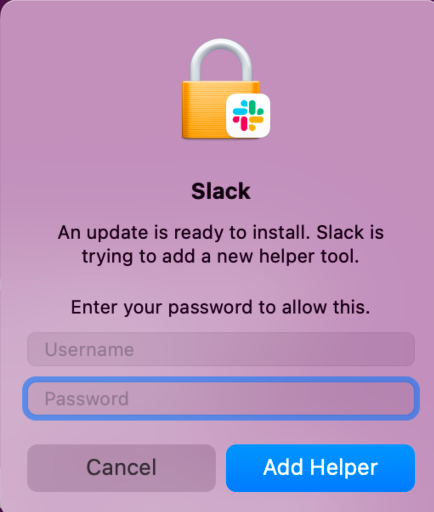 Resolving the Slack Update Prompt: "An update is ready to install. Slack is trying to add a new ...