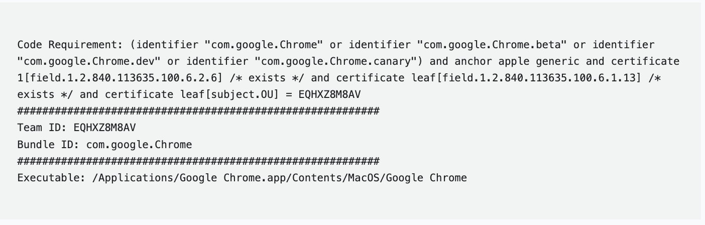 How To Get The Team ID, Bundle ID, and Code Requirement – Addigy