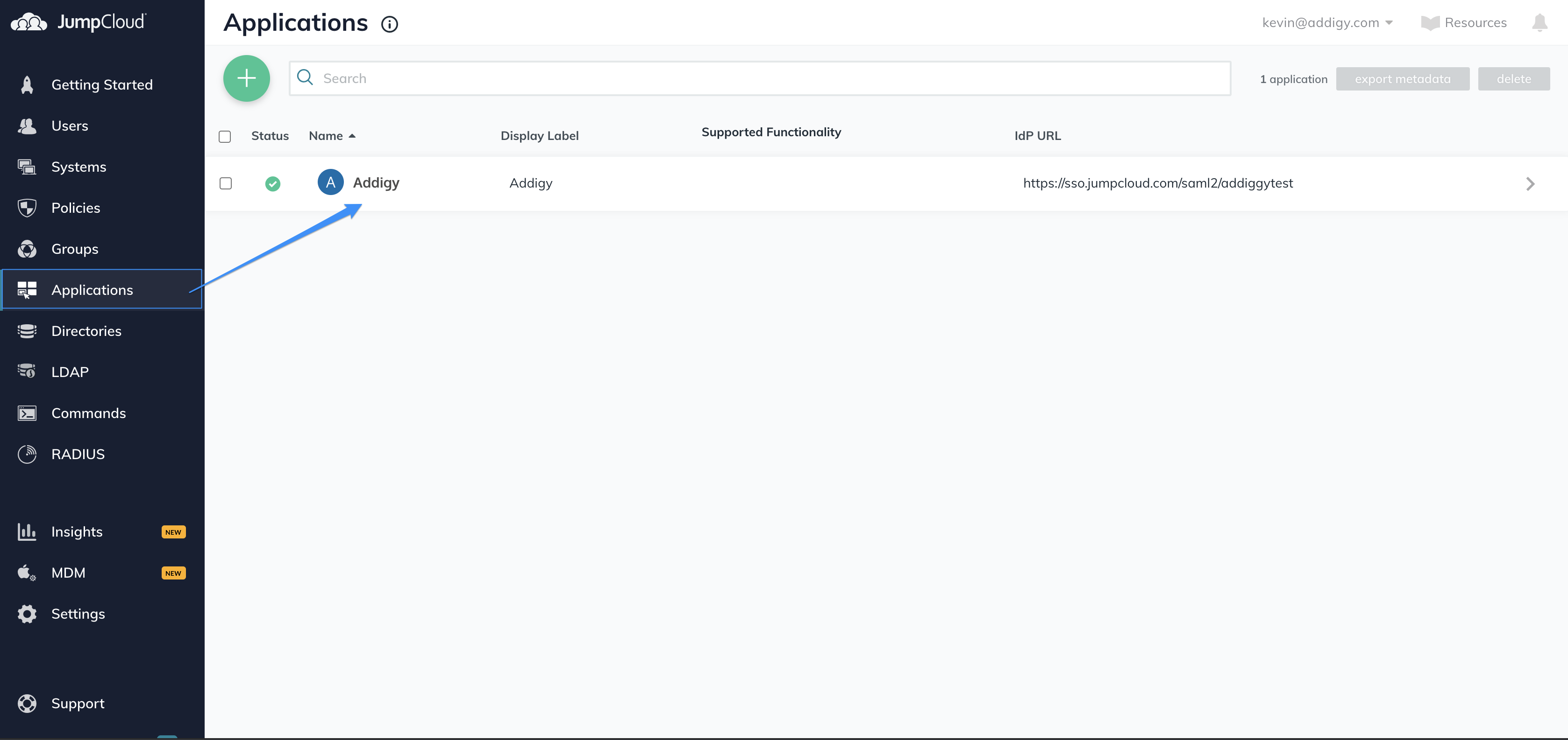 JumpCloud SSO Using Addigy's Google SSO (SAML) Integration – Addigy