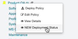 Policy Deployment Status Overview – Addigy