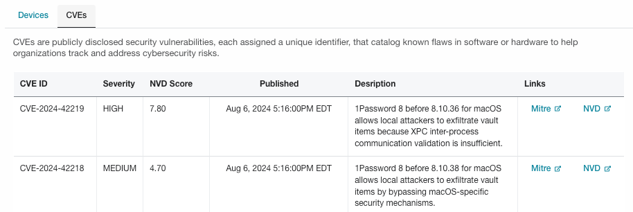 Security Suite CVE Reporting and Tracking – Addigy