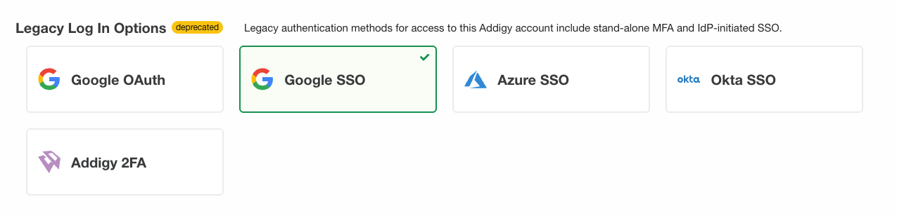 Google Legacy SSO Migration Guide – Addigy