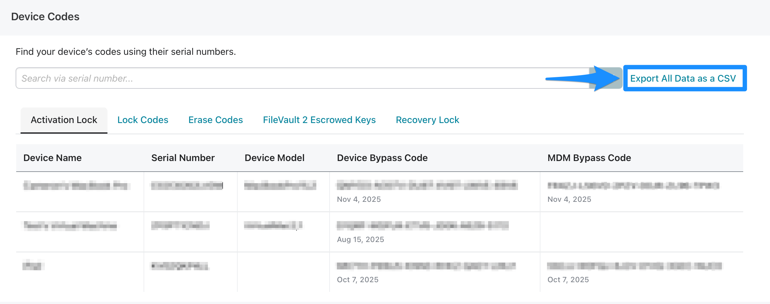 Device Codes in Addigy – Addigy