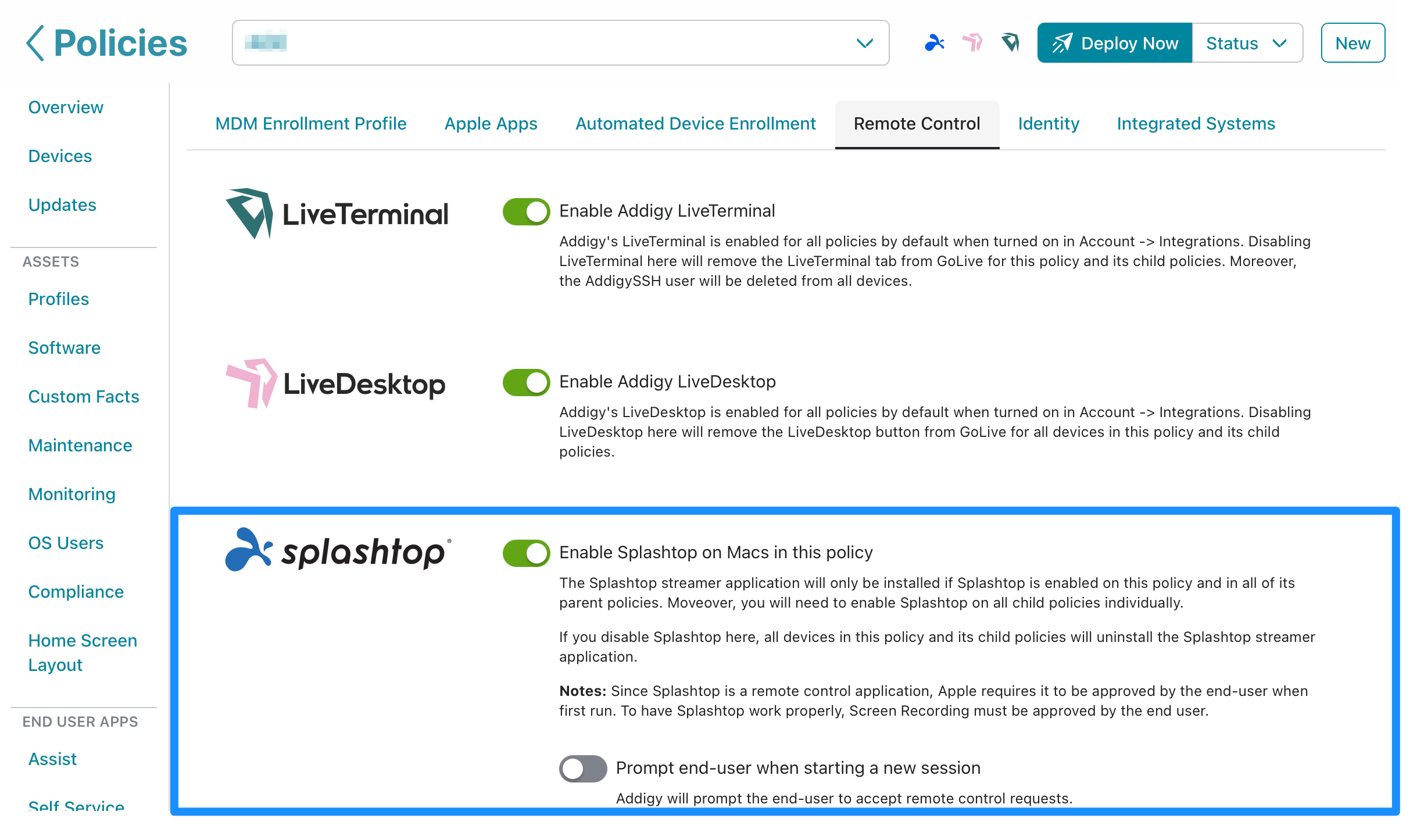 Overview: Addigy Splashtop Integration – Addigy